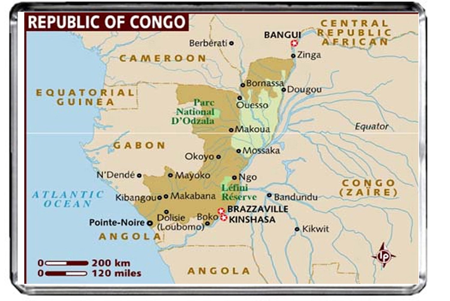 Brazzaville And Kinshasa Map Republic Of Congo Atlas: Maps And Online