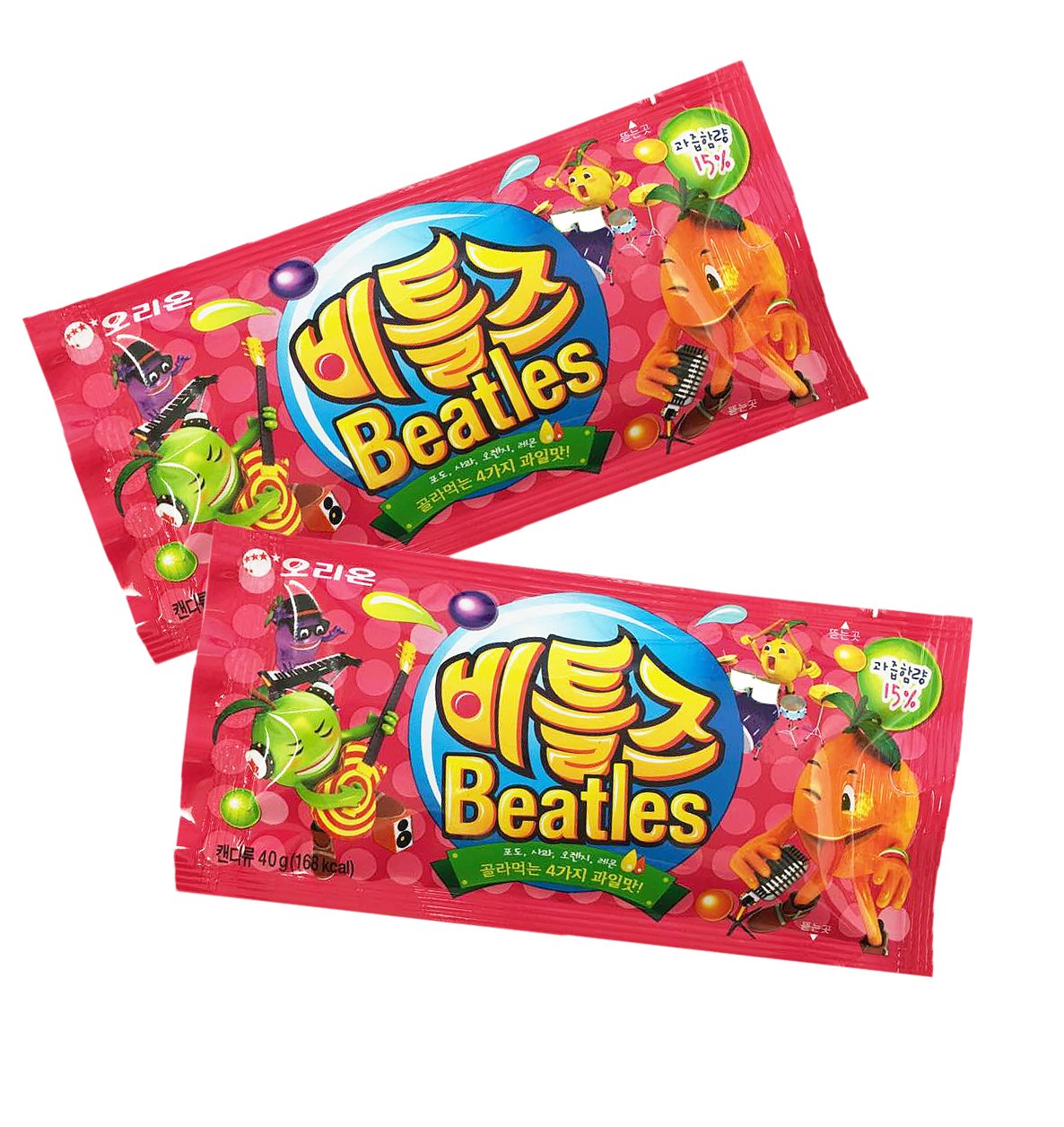 Amazon.com : Korean Orion Beatles Band Assorted Fruit Flavored Hard ...