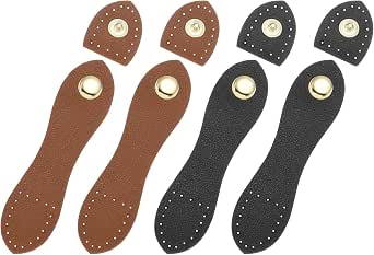 Amazon.com: uxcell 4 Pcs Leather Snaps Buckles Button Closures Sew on ...