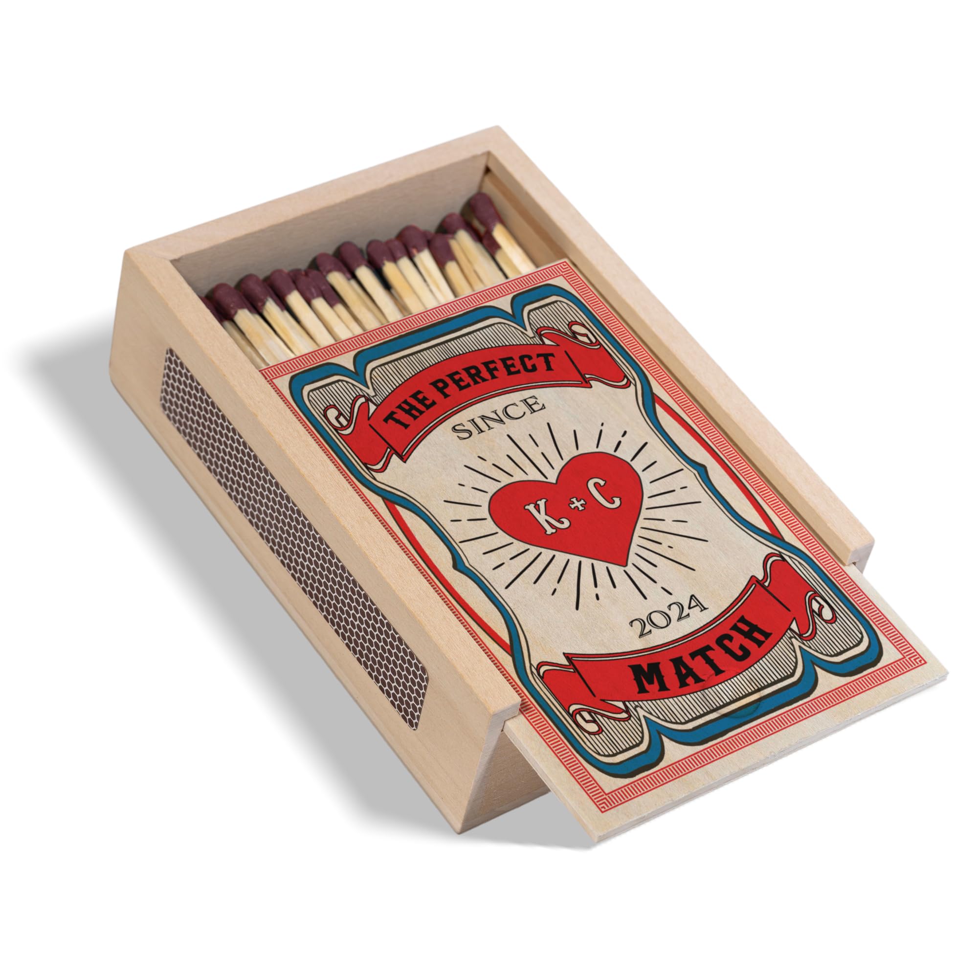 Amazon.com: Matches Box Personalized, Custom Matches for Wedding Favors ...