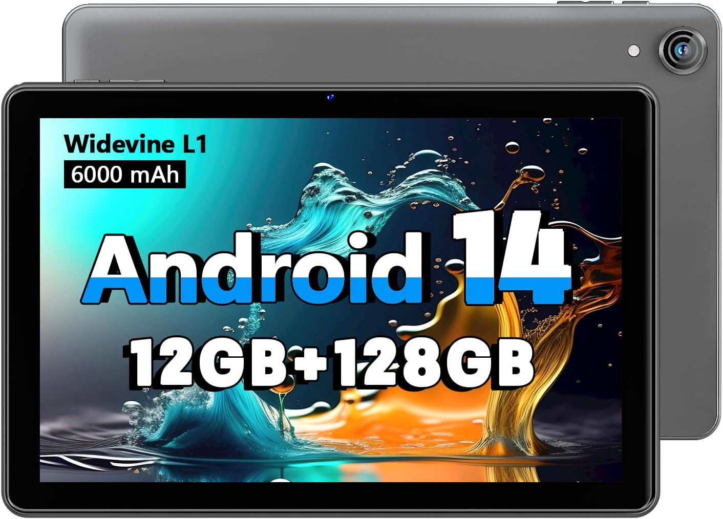 2024 Tablet 10 Inch Android 14 Tablets, 12GB RAM+128GB ROM(Expand to ...