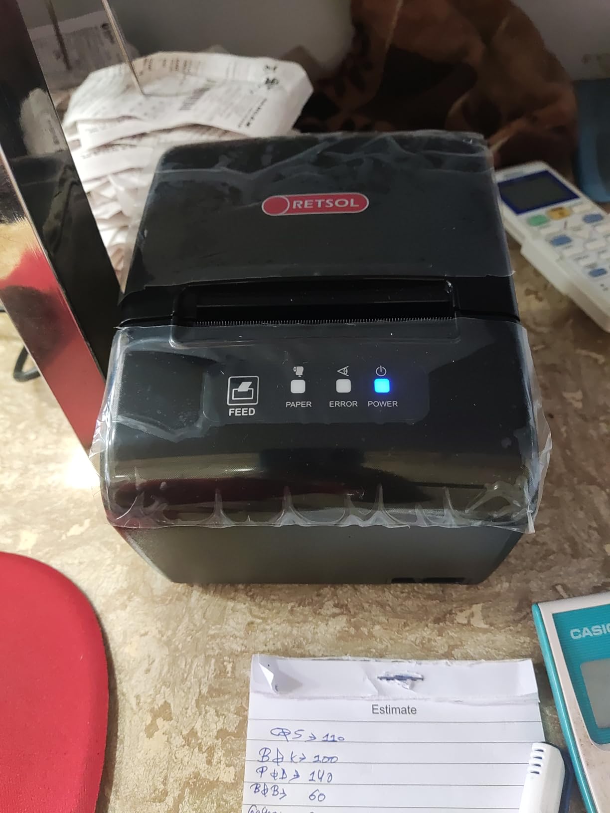 RETSOL RTP-82UE 200mm Thermal Receipt Printer with LAN Interface & USB ...