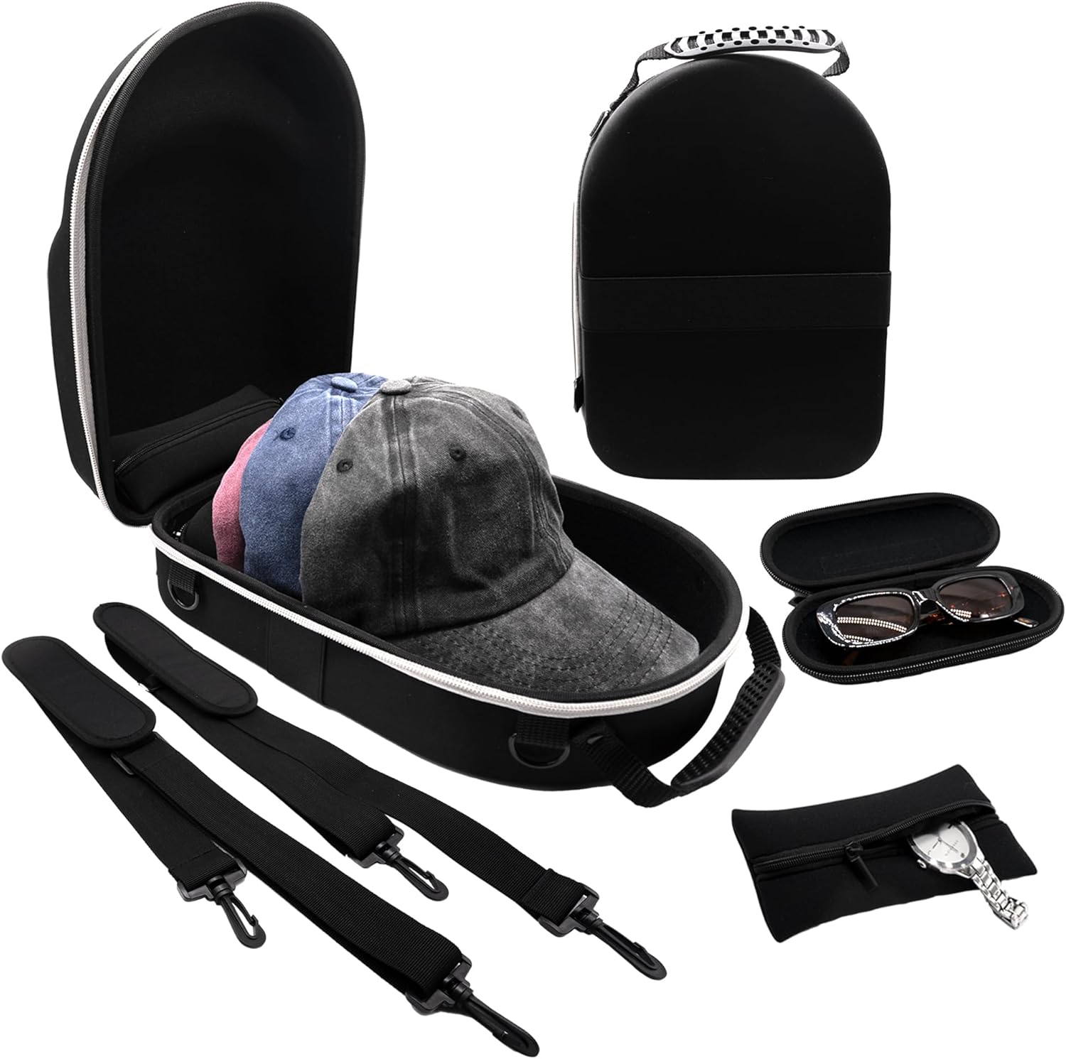 Amazon.com: MyGo2 Hat Travel Hard Case | Storage bag for Hats, Hat ...