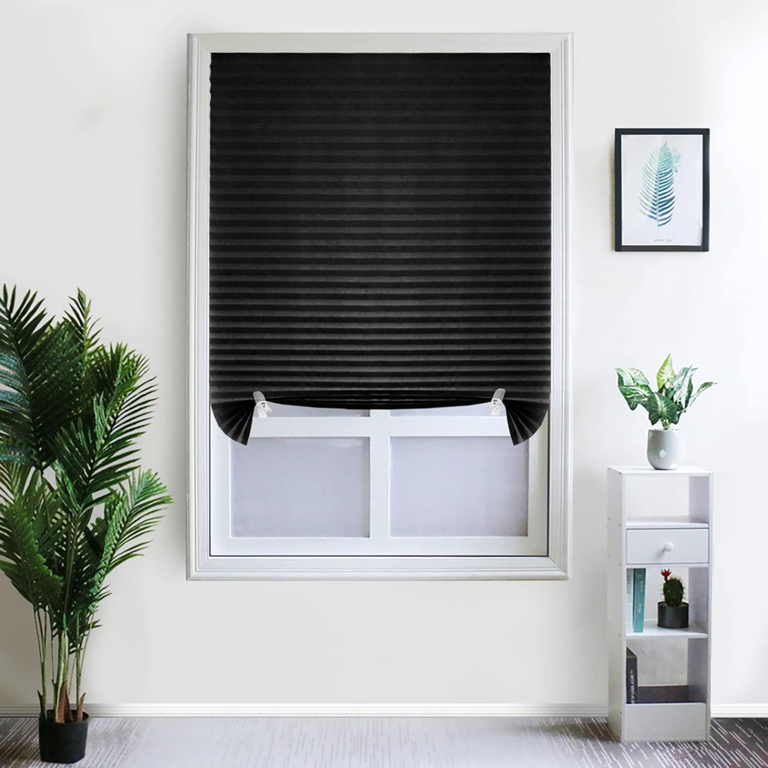 Amazon.com: JStnana Temporary Window Blinds Cordless, Self Adhesive ...