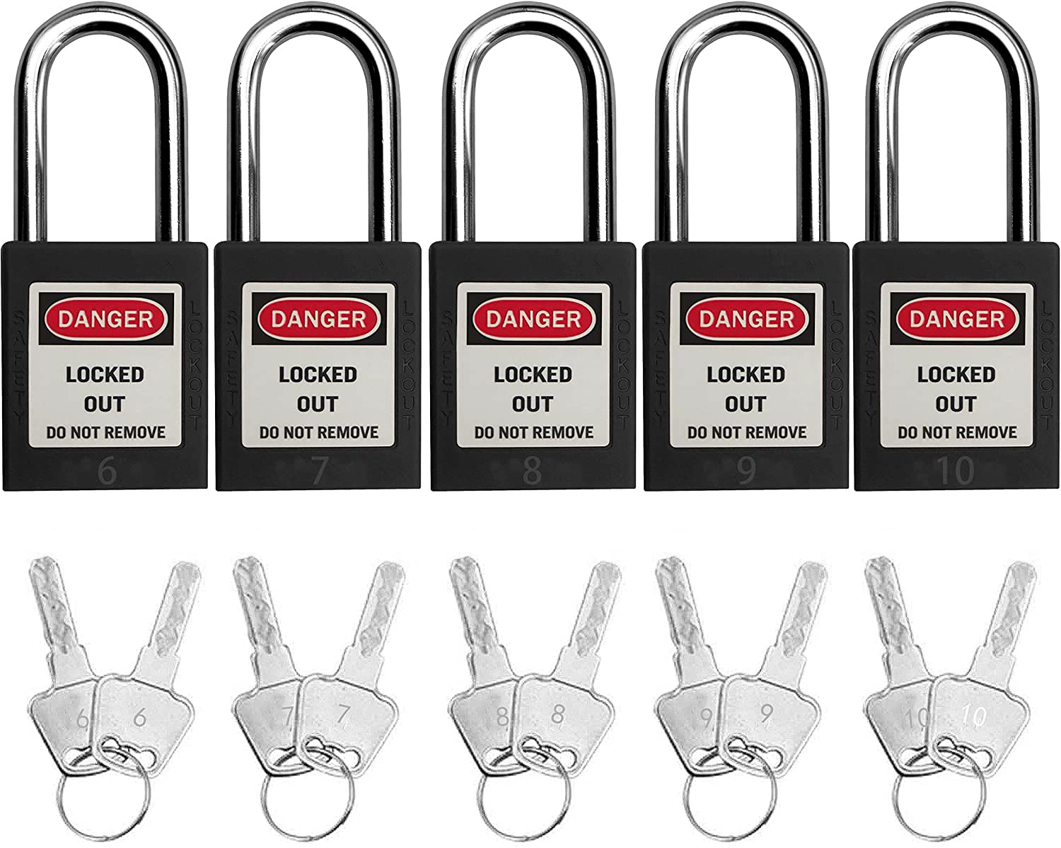 Snapklik.com : SAFBY Lockout Tagout Locks, Safety Padlock, Keyed ...