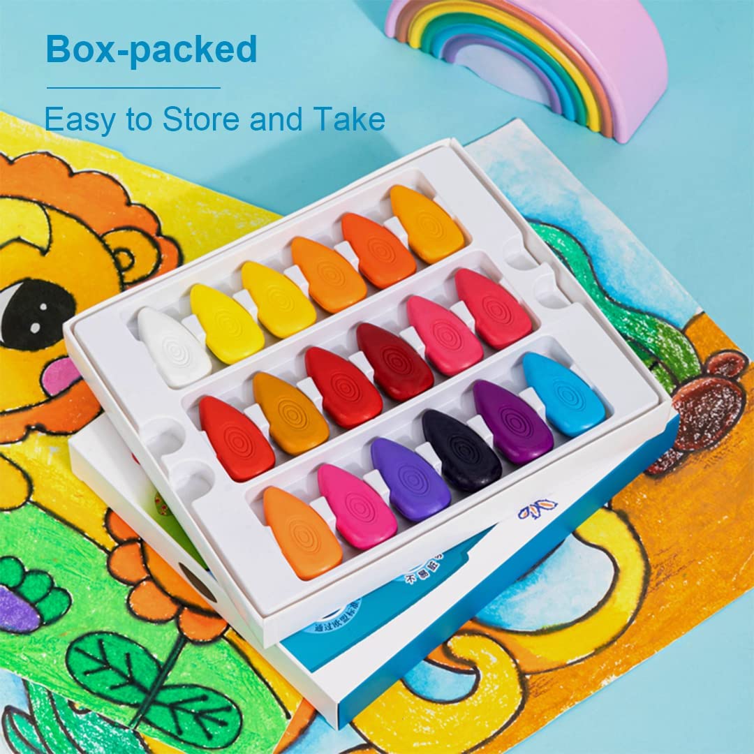 Snapklik.com : Deli Crayons For Toddlers, 36 Colors Washable Crayons ...
