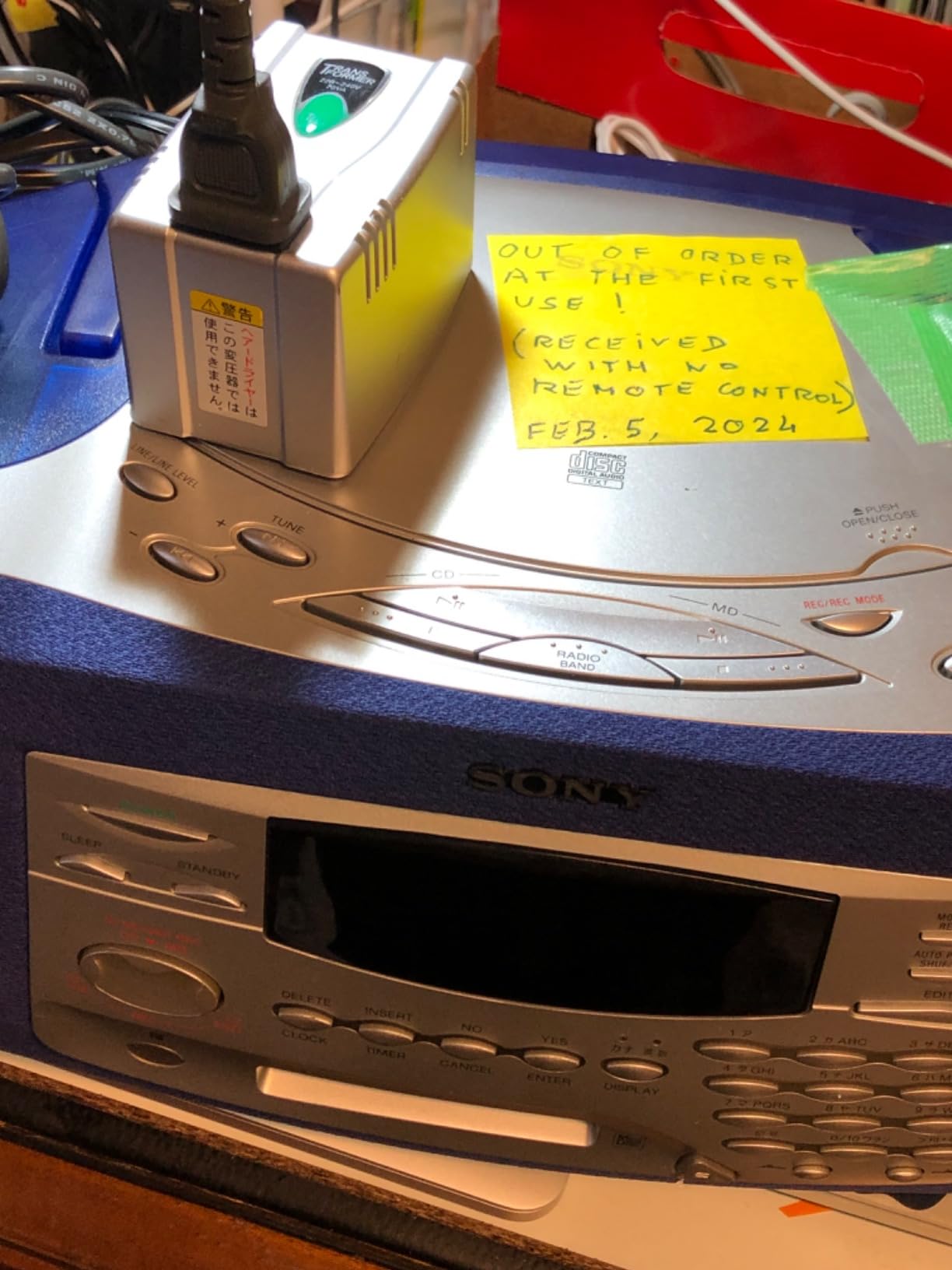 Amazon.co.jp: SONY ソニー ZS-M35 ブルー パーソナルMDシステム(CD/MDシステム)(ラジカセ形状) : 家電＆カメラ