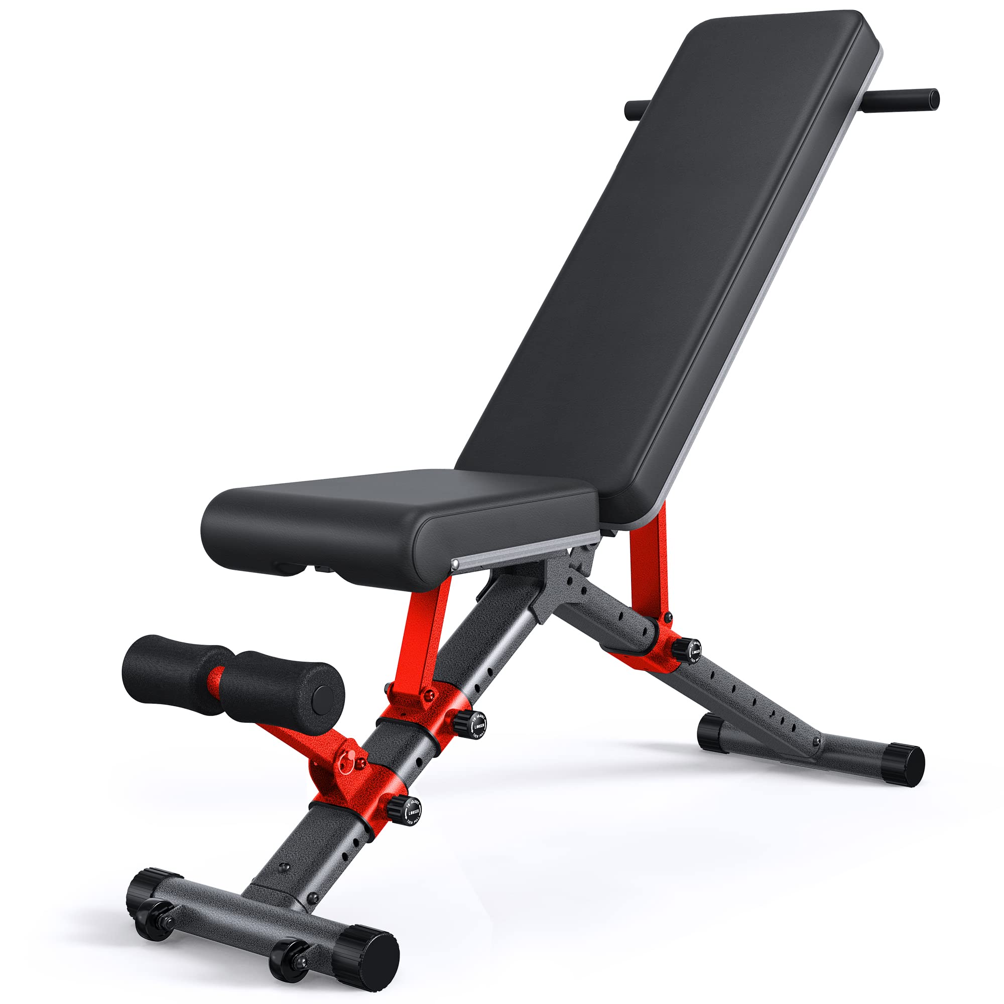 BARWING 10-7-4-3 Weight Bench Adjustable Exercise | 800 LB Heavy ...