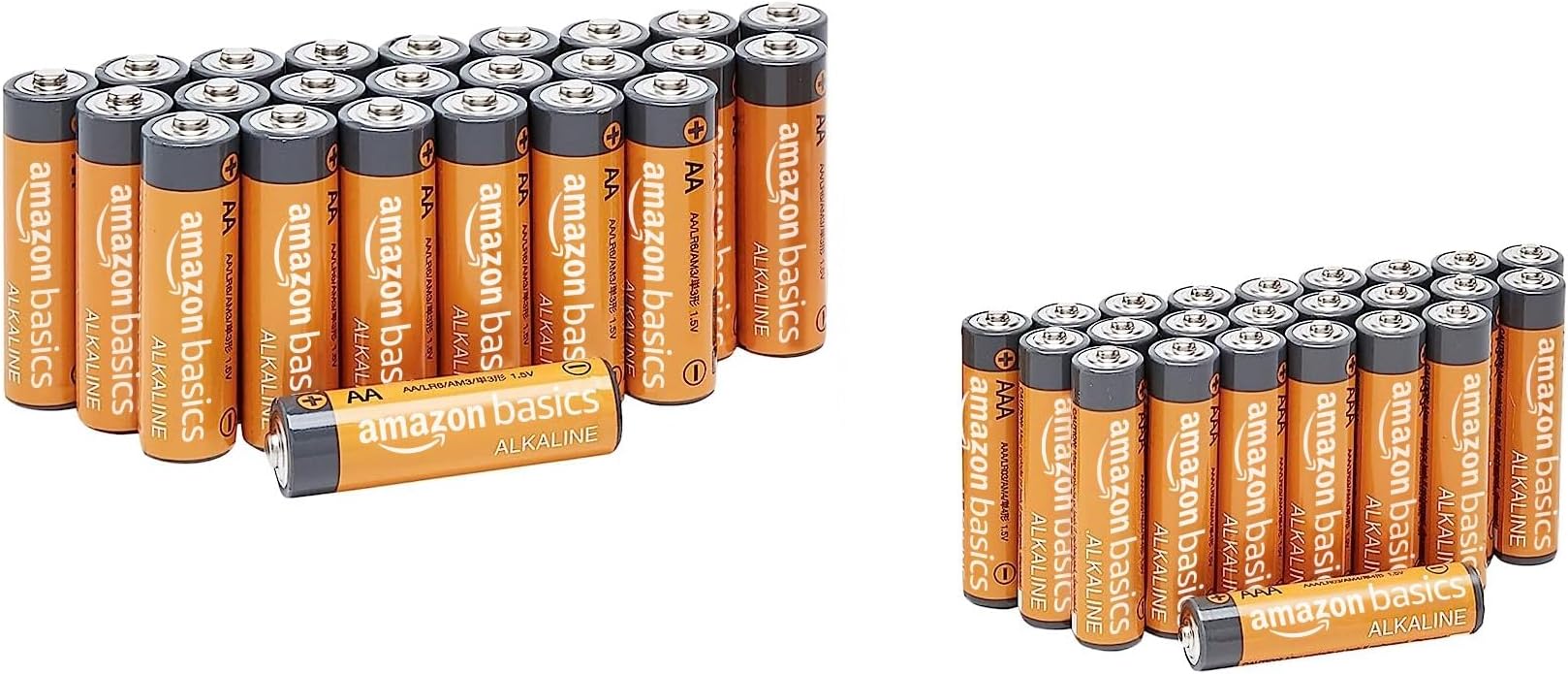 Amazon Basics AA & AAA High-Performance alkaline Batteries Value Pack ...