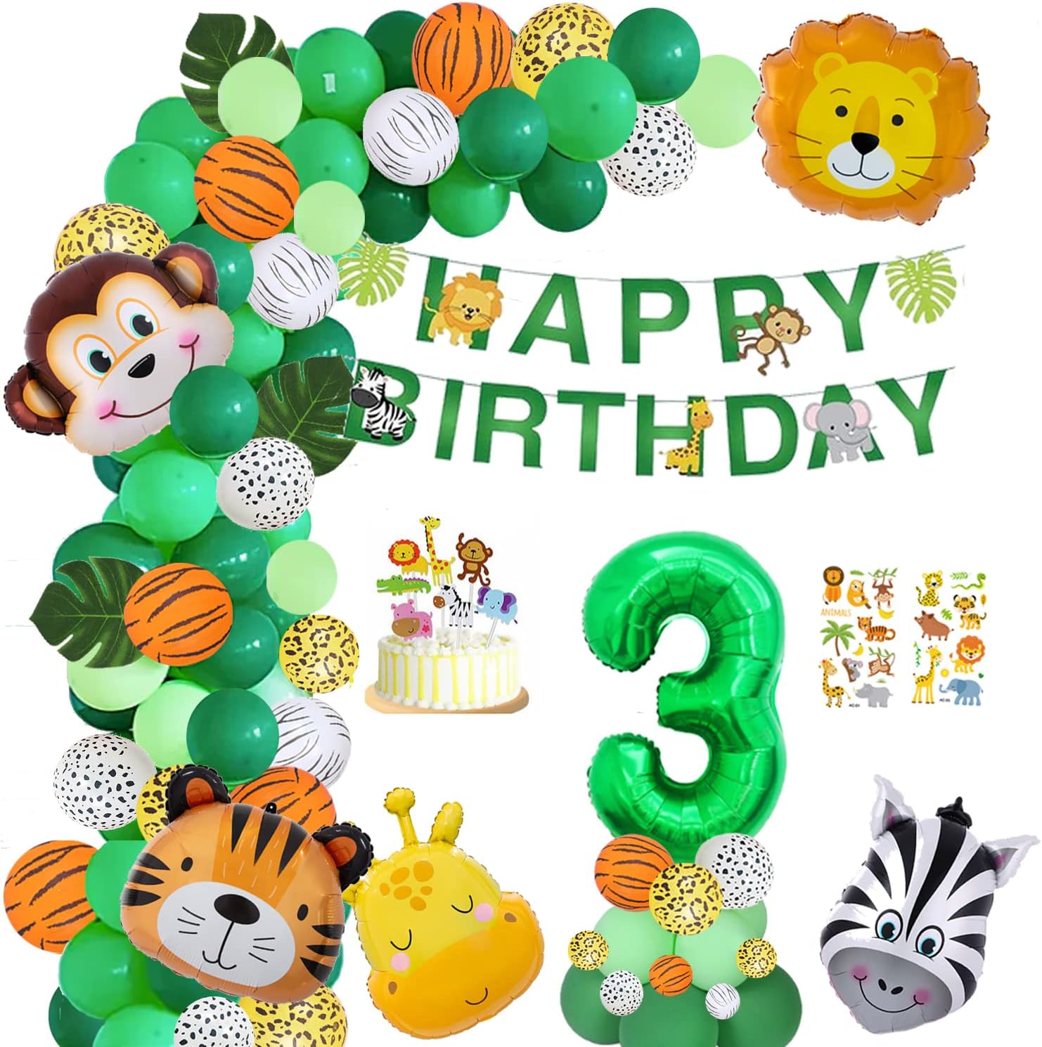 Amazon Jungle Theme Balloon Arch Kit For 3 Year Old Baby Boy Girl amazon-jungle-theme-balloon-arch-kit-for-3-year-old-baby-boy-girl