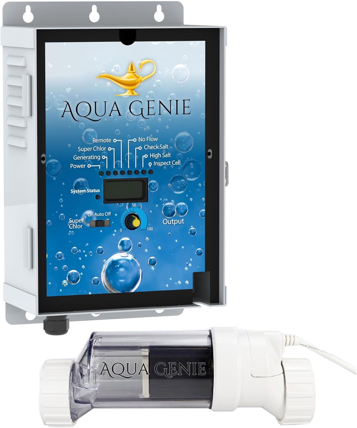 Amazon.com : Aqua Genie Clear Cell 20k Gallon Complete Salt System ...