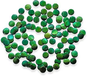 Amazon.com: WitnyStore Jewel Beetle Wings Green Circle Shape 100 Pieces ...