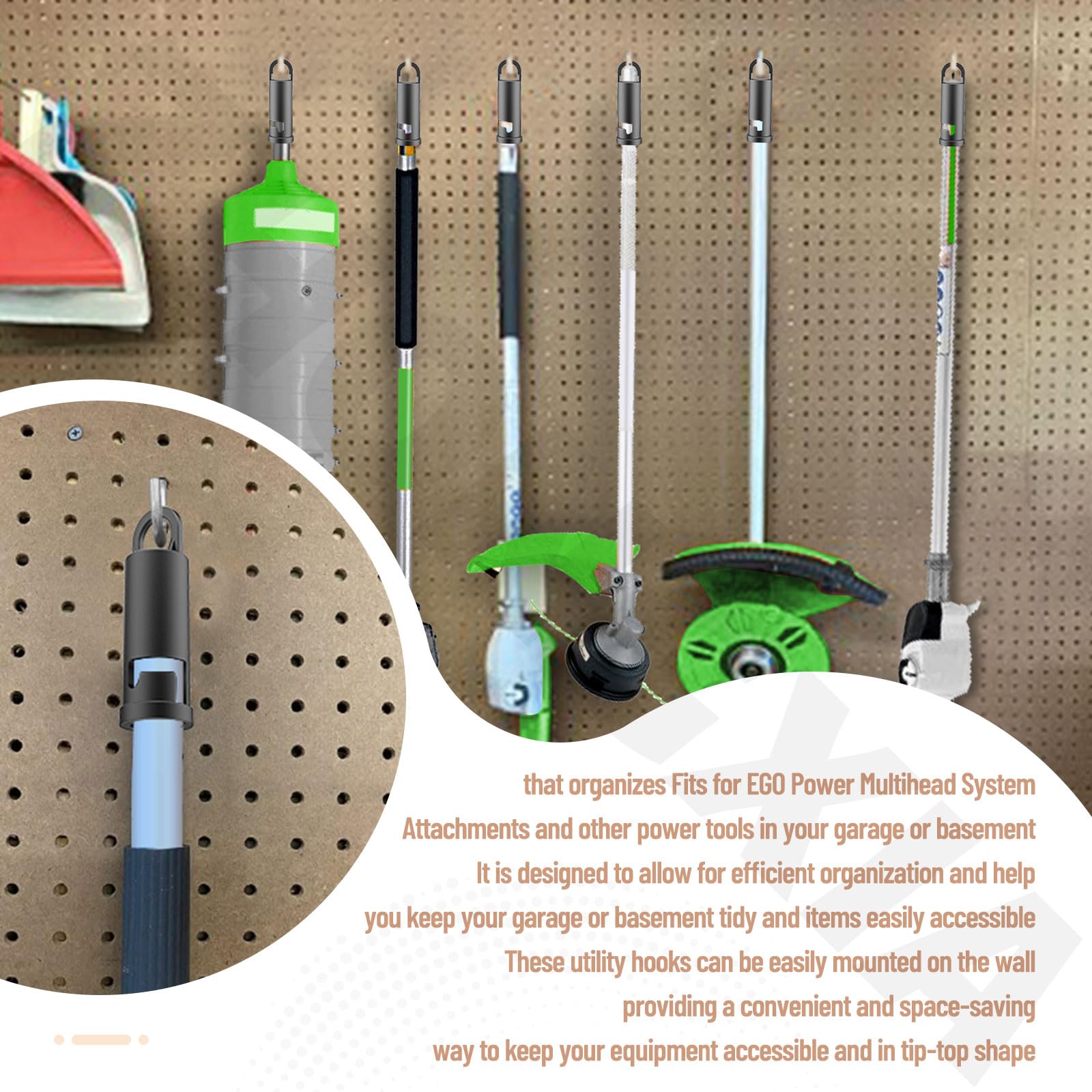 Snapklik.com : ZHONGXIA 4 Pack Heavy Duty Garage Storage Hooks ...