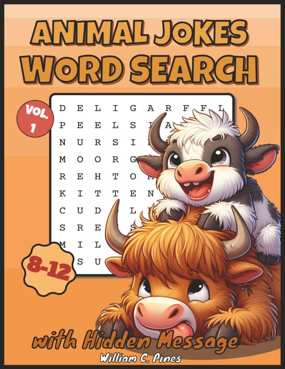 Animals Word Search Book with Hidden Message for Kids 8-12 ...