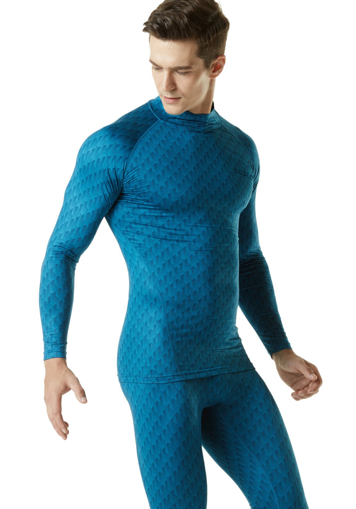 Snapklik.com : Mens Thermal Long Sleeve Compression Shirts, Mock ...