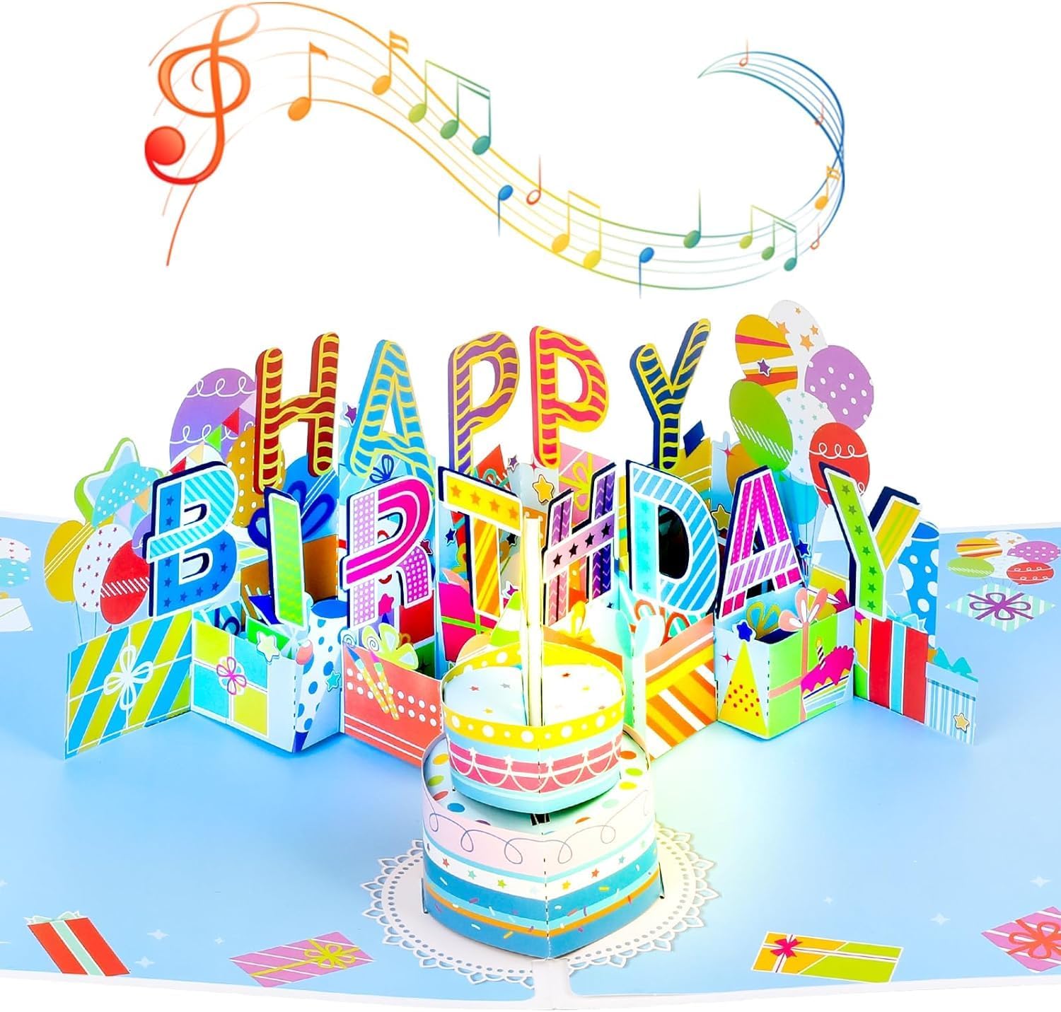 Tarana Birthday Cards Pop up Musical Birthday Cards with Lights ...