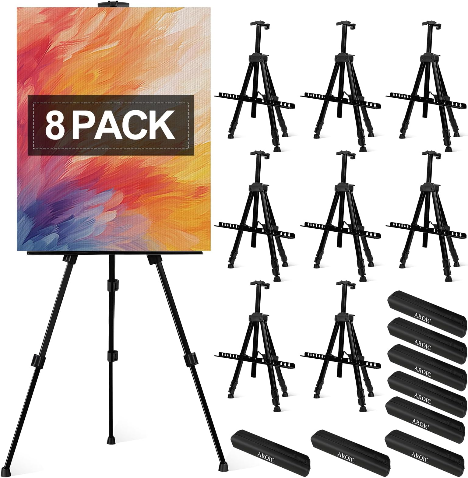 Amazon.com: Art Painting Display Easel Stand - Portable Adjustable ...
