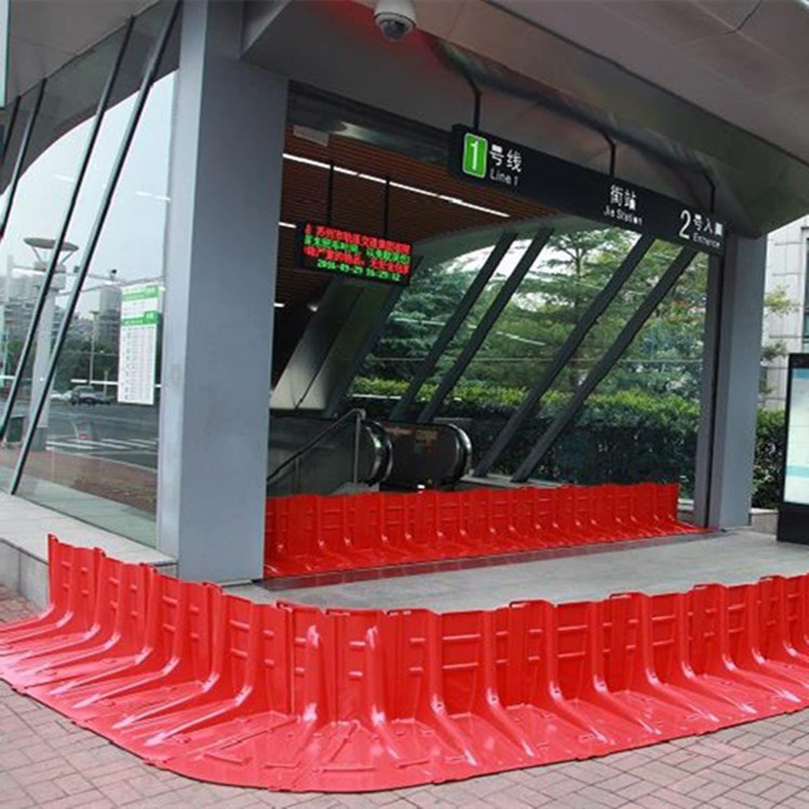 Amazon.com: LFFH Flood Prevention Barriers,L-Shaped Plastic ABS Water ...