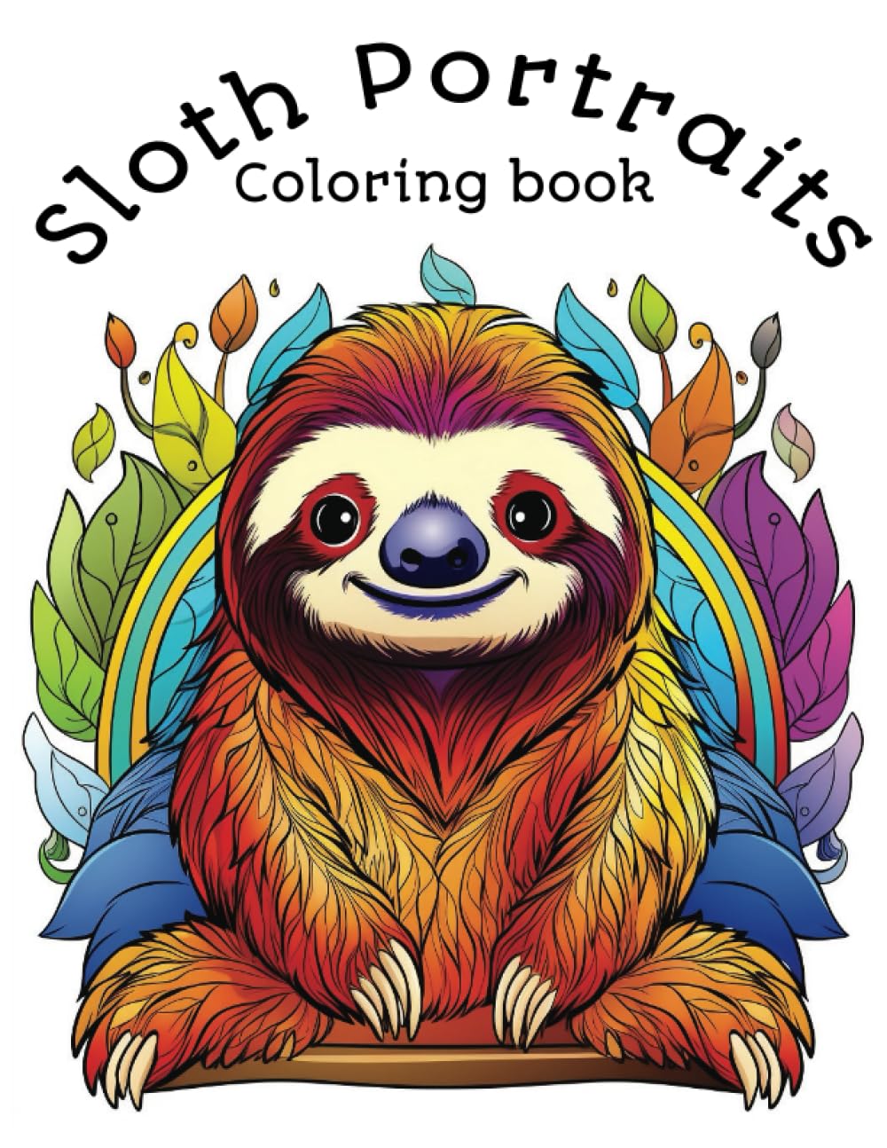 Amazon.com: Sloth Portraits Coloring Book: Kids and adult coloring book ...