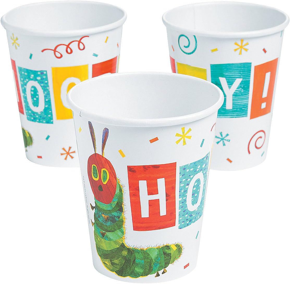 Amazon.com: Colarr 50 Pcs Retro Car Theme Party Cups - Disposable Paper ...