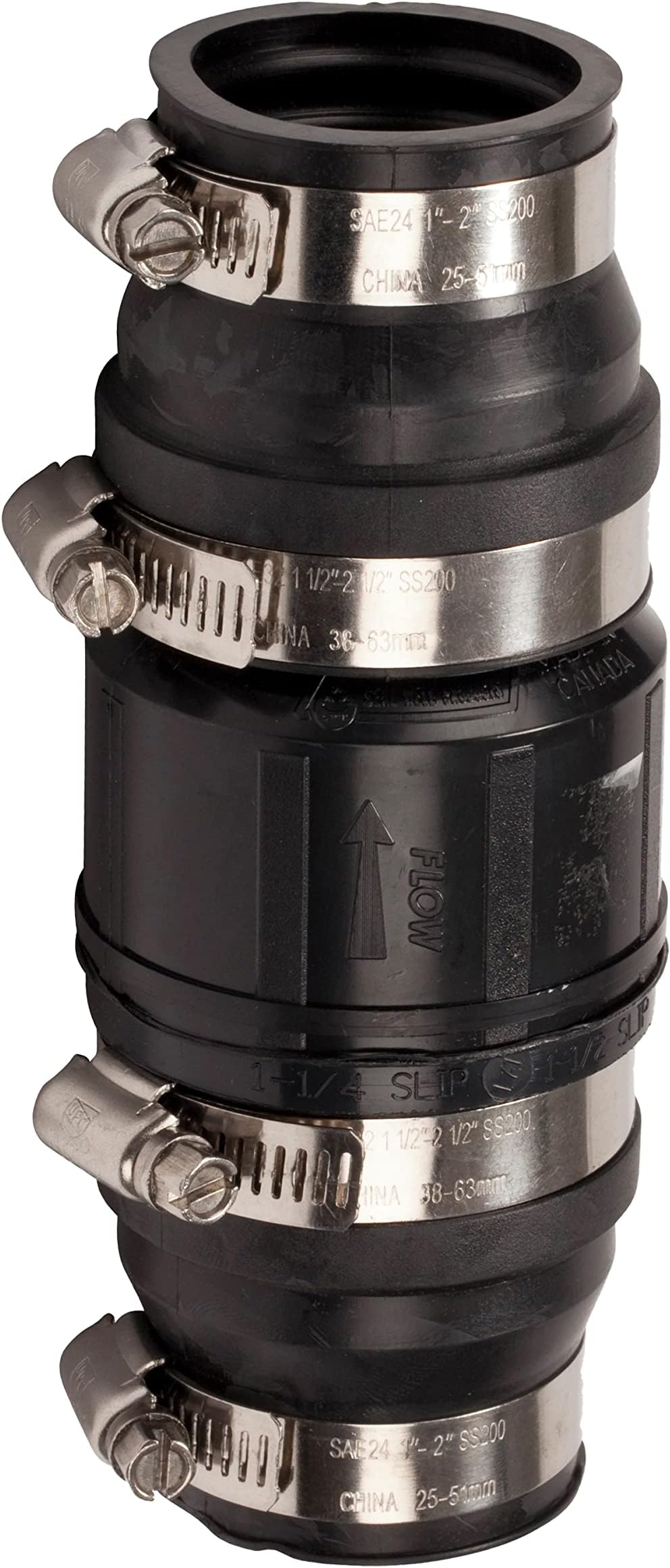 Hydro Master Plastic Sump Pump Check Valve with Stainless Steel Clamps ...