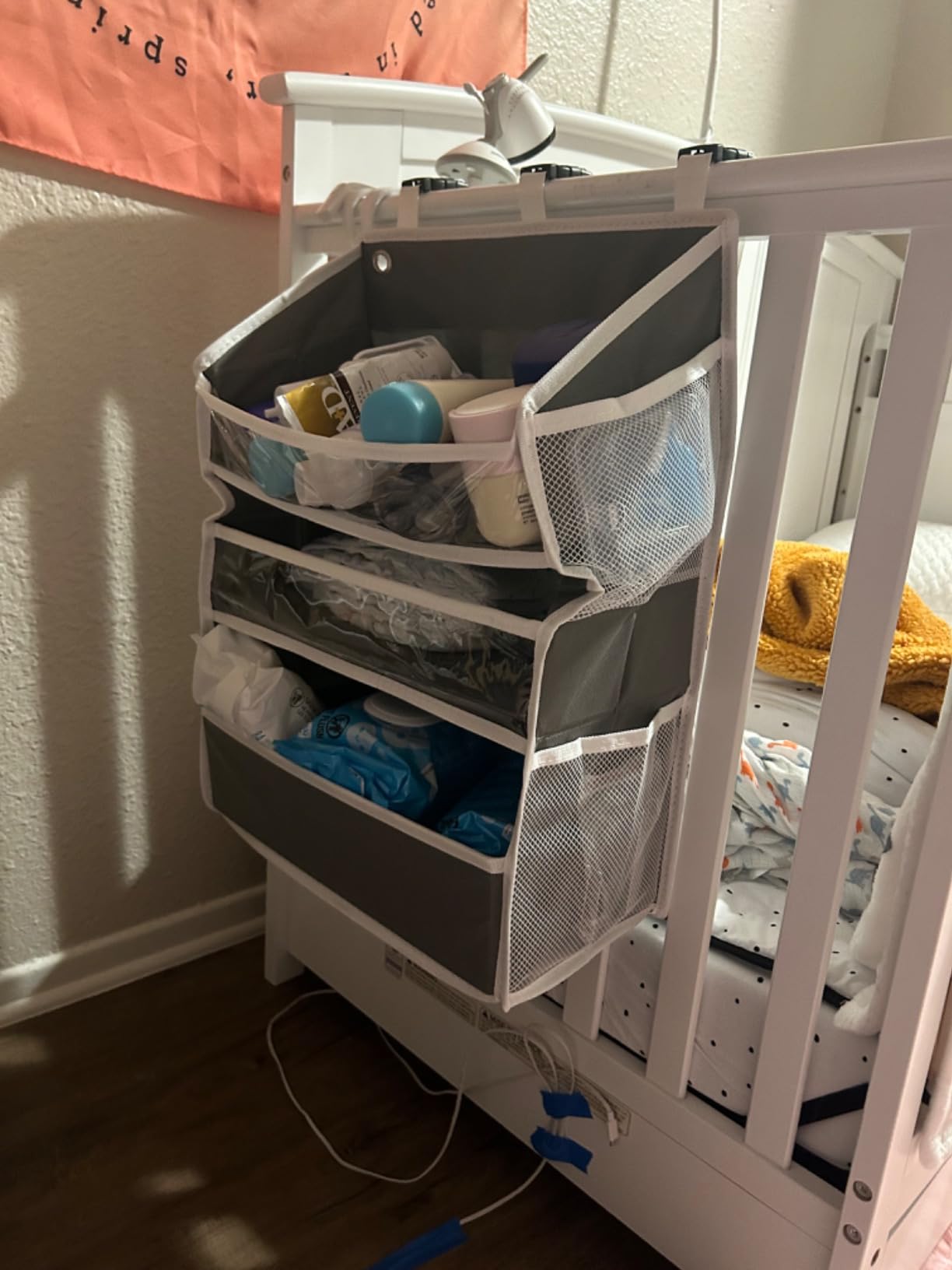Amazon.com: WishJazz XL Hanging Diaper Caddy Organizer for Changing ...
