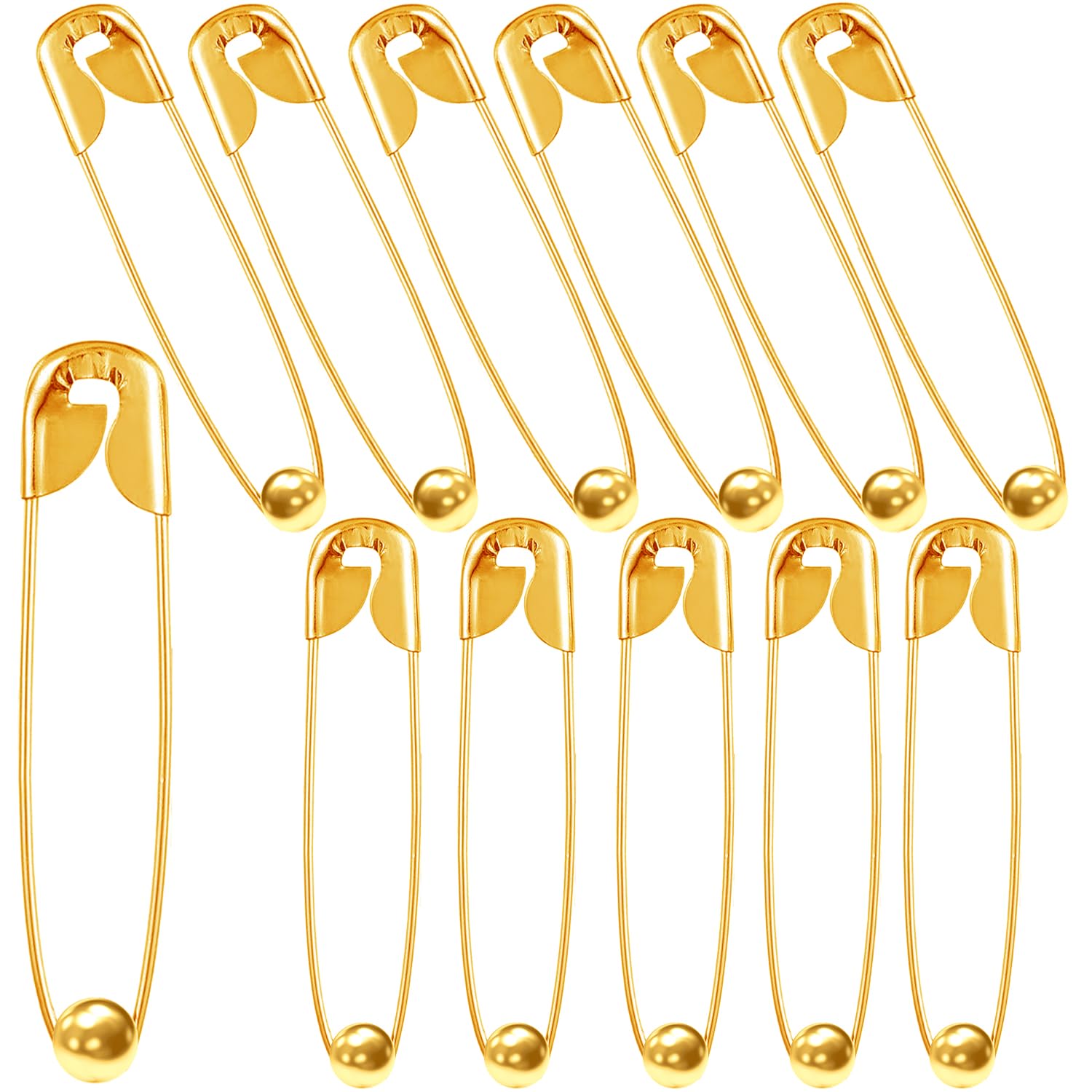 VAMA Fashions Golden Metal Balls Safety Pin Set Saree Pallu Pleats ...