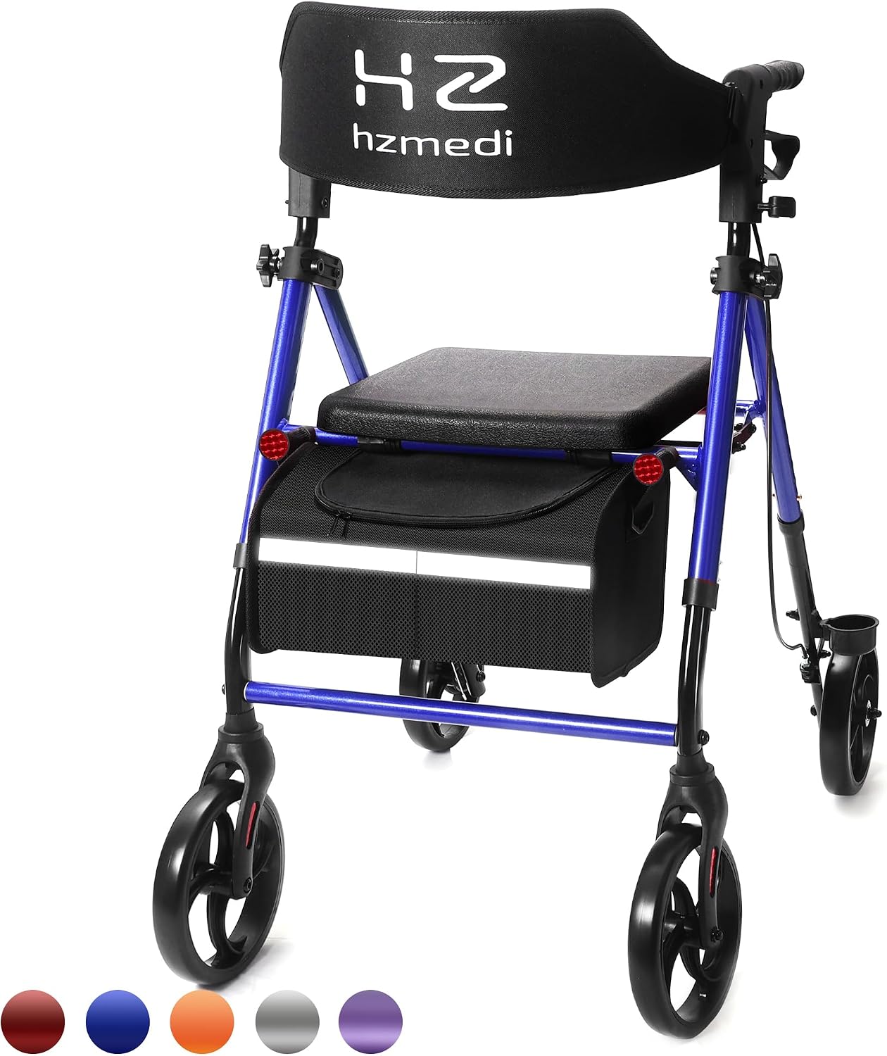 Amazon.com: Walkers for Seniors Lightweight with Seat Foldable, Blue ...