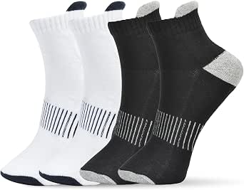 SOXI MOXI 4 Pairs Ankle Socks for Men & Women Low Cut Athletic ...