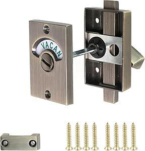 Oedema Occupied Door Handle Bathroom Stall Door Latch Bronze Toilet ...