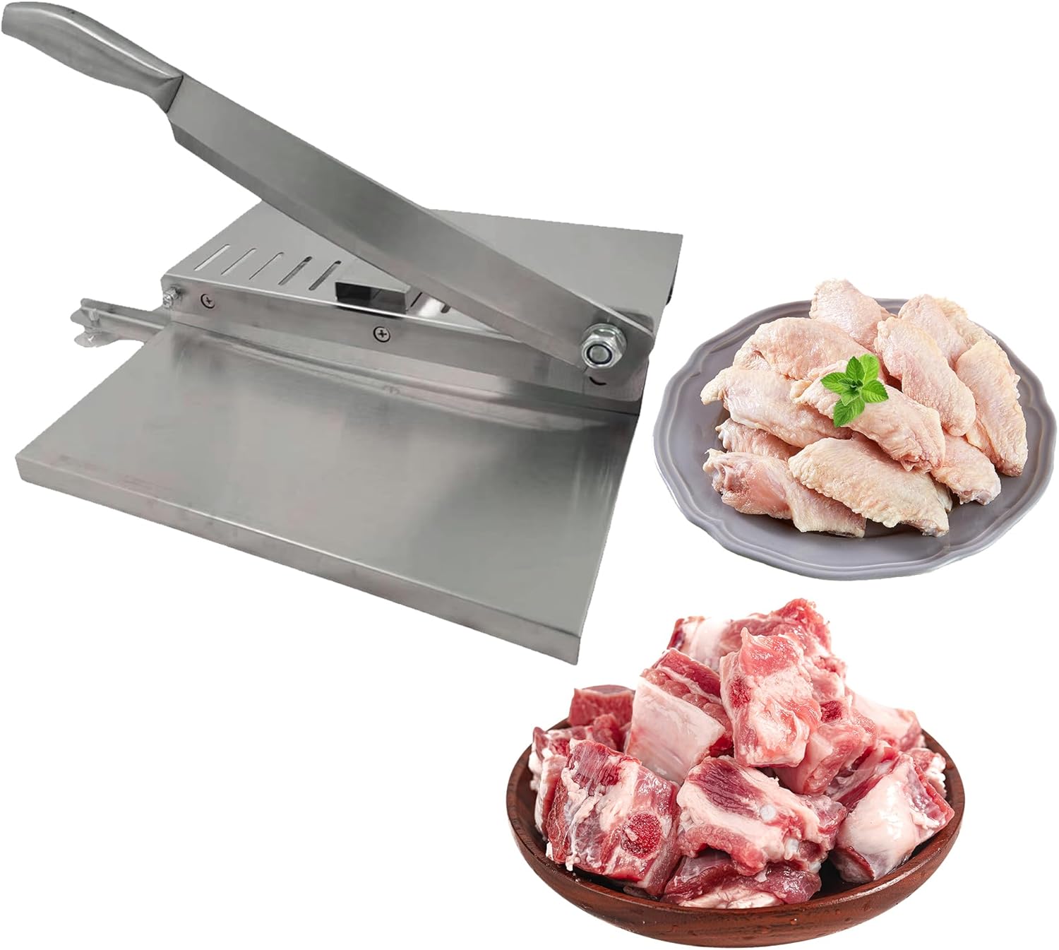 Amazon.com: Wixkix 9.8in Hard Bone Cutter, Manual Bone Cutter for Home ...