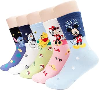 Amazon.com: Socksense Cartoon Character Series Women's Original Crew ...