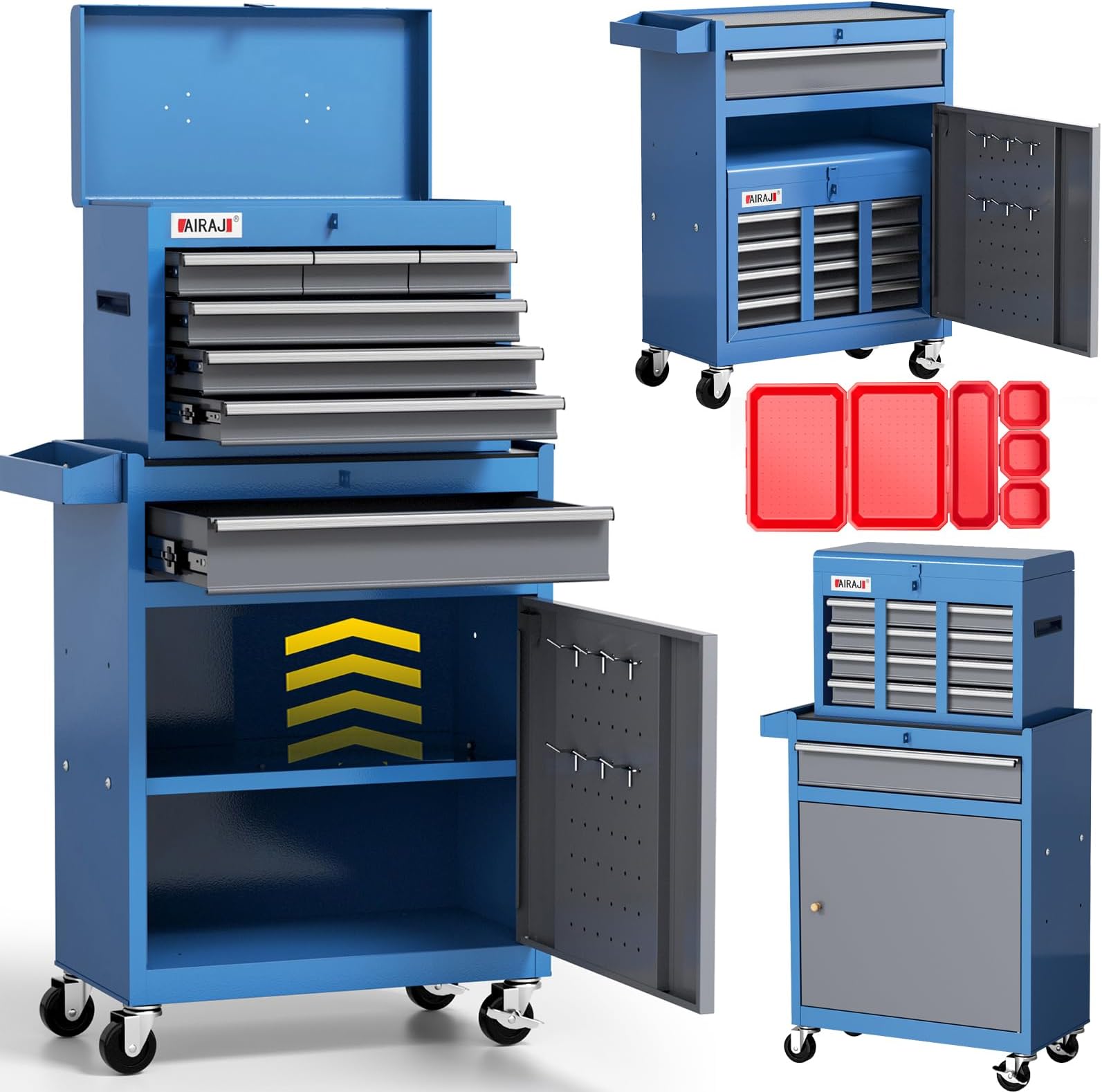 Amazon.com: AirWire Tool Chest,5-Drawer Rolling Tool Storage Cabinet ...