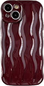 Amazon.com: Caseative for iPhone 14 Case,Water Ripple Pattern Curly Wave Frame Soft Phone Case ...