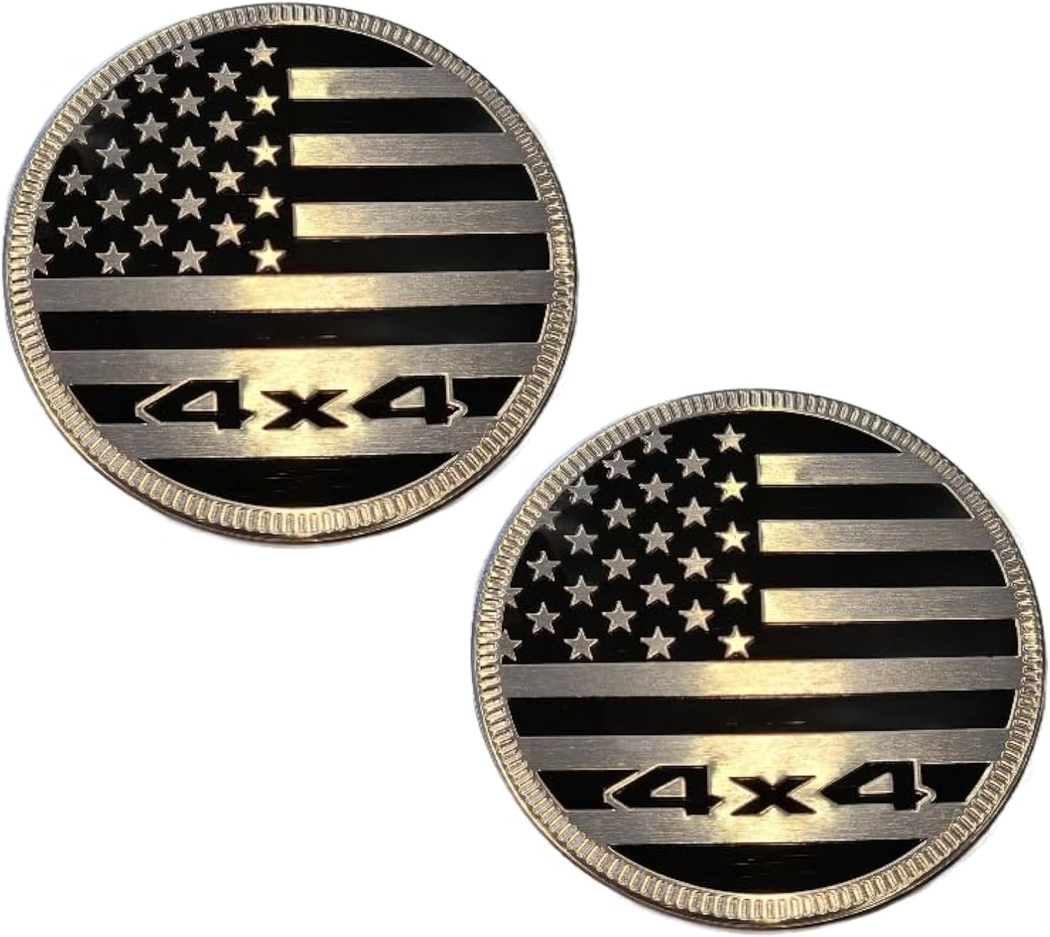 Amazon.com: 4x4 Off-Road Round Emblem Decal USA US Flag Badge for Jeep ...