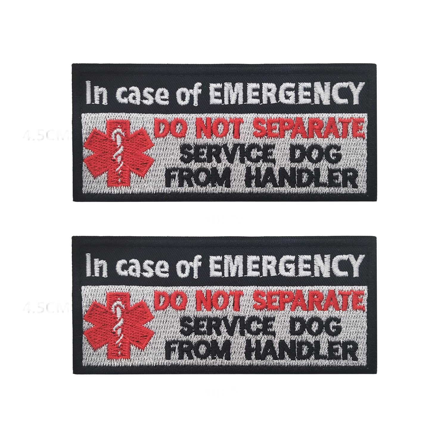 Amazon.com: 2 Pc in Case of Emergency Do Not Separate Service Dog from ...