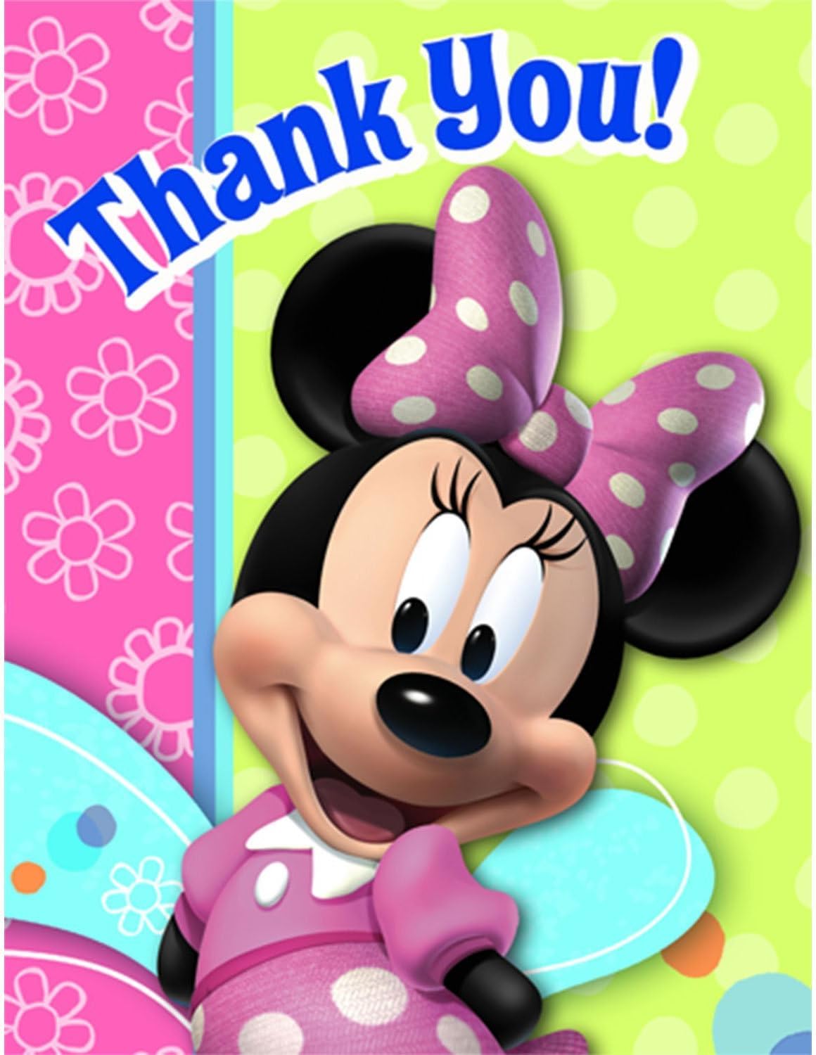 Amazon | Disney Minnie Mouse Bow-tique Thank-You Notes ディズニーミニーマウスボウ ...