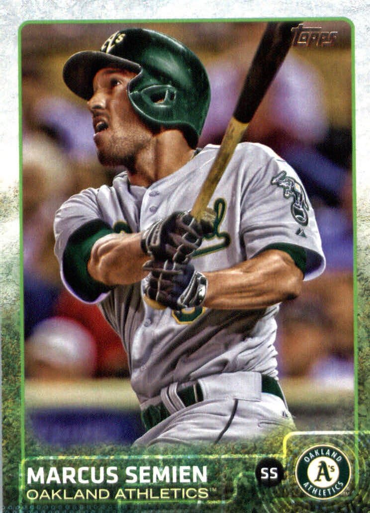 Amazon.com: 2015 Topps Baseball Card #356 Marcus Semien : Collectibles ...