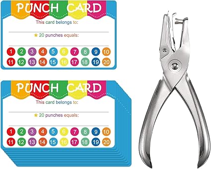 Amazon.com: 200 Pcs Reward Punch Cards - Behavior Incentive Awards for ...