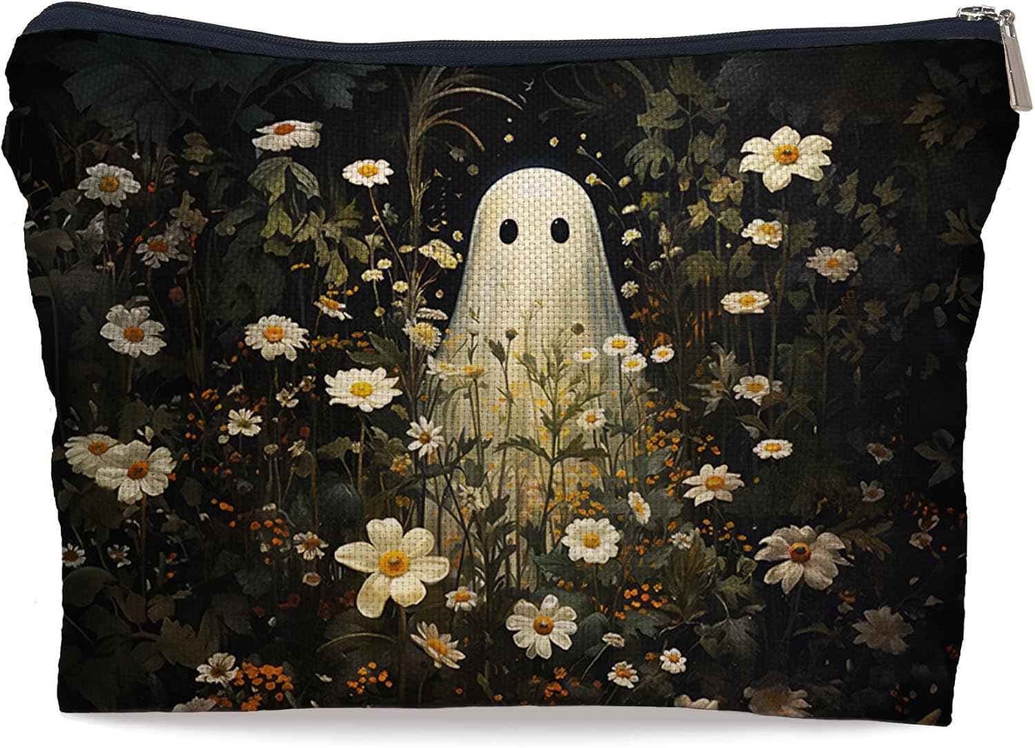 Amazon.com : Ayxvt Ghosts Floral Makeup Bag - Ghosts Cosmetic Bags for ...