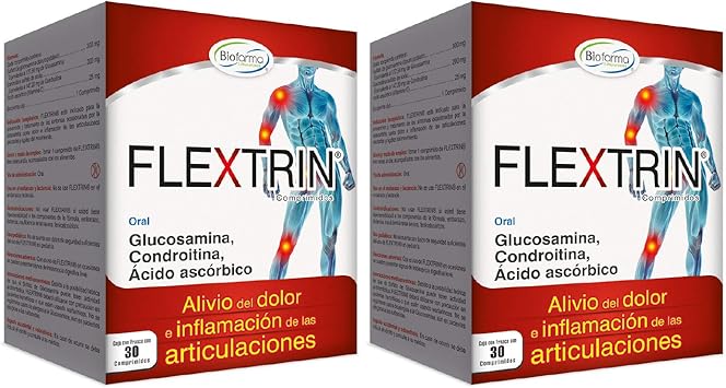 BIOFARMA - FLEXTRIN DUO - Glucosamina, Condroitina y Ácido Ascórbico ...