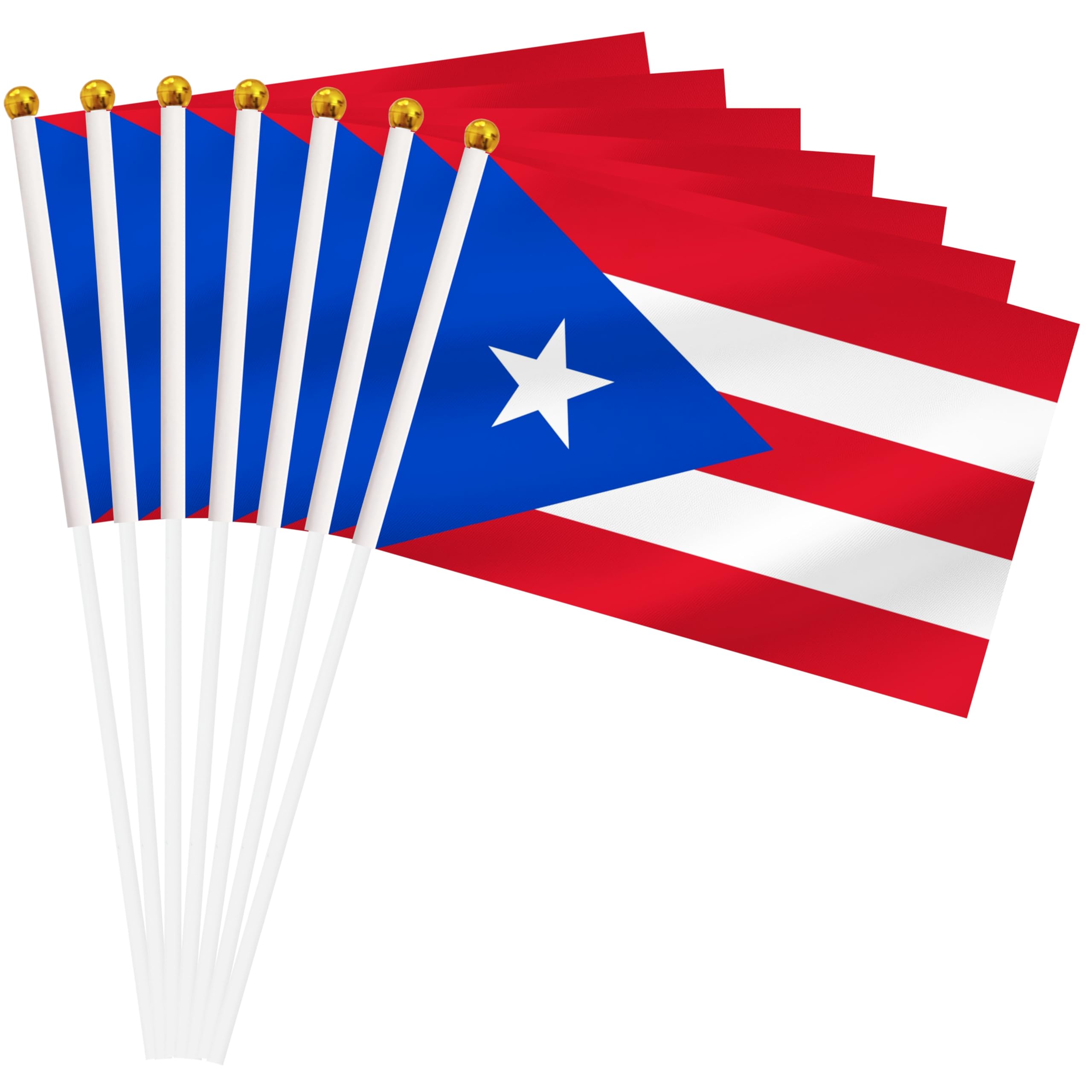 Amazon.com : Yamiuo 50 Pack Puerto Rico Mini Stick Flag, Puerto Rican ...
