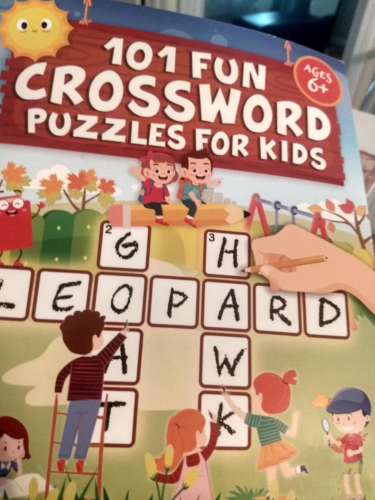 101 Fun Crossword Puzzles for Kids: First Children Crossword Puzzle ...
