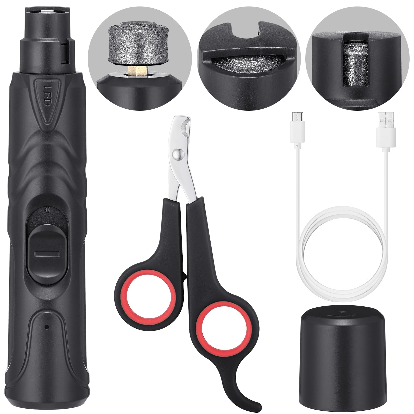 Amazon.com: Lasnten 2 Pcs Bird Nail Grinder with Bird Nail Clipper Bird ...