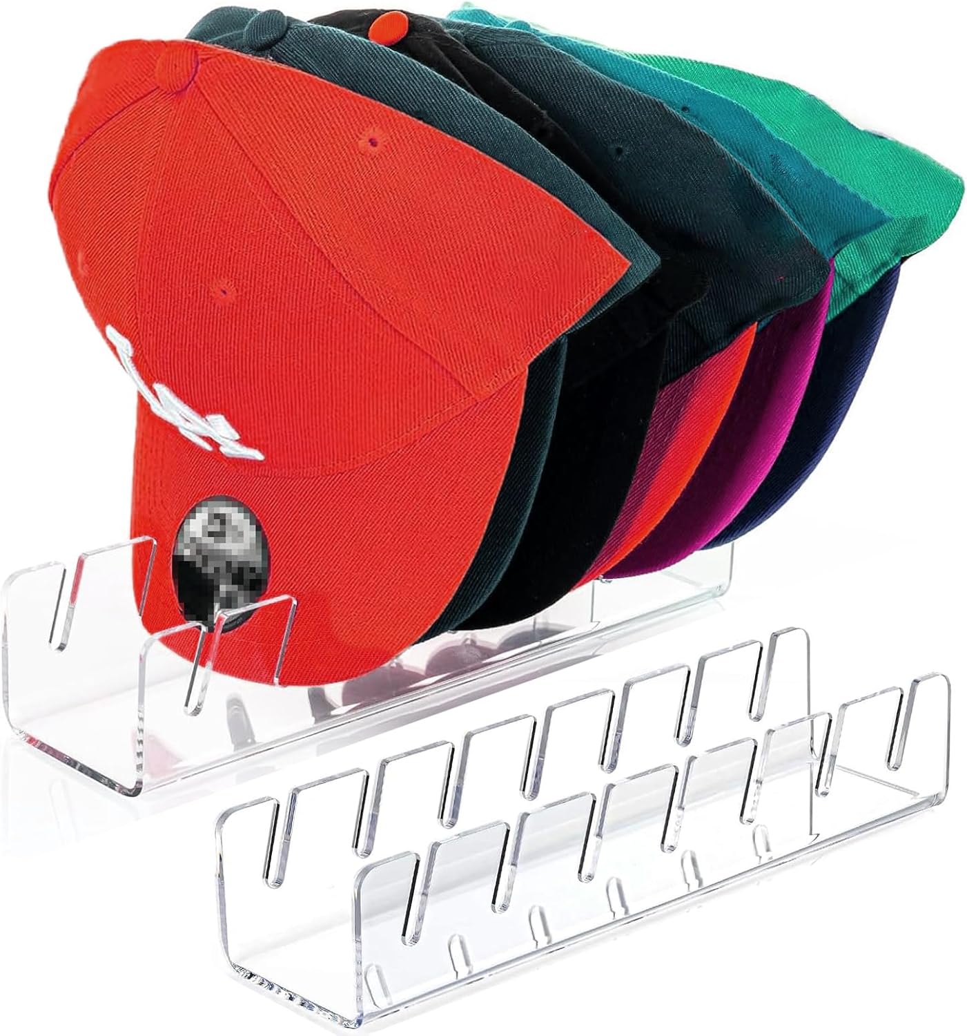Amazon.com: Zsdios Clear Acrylic Hat Organizer - 2 Pack, No Install Hat ...