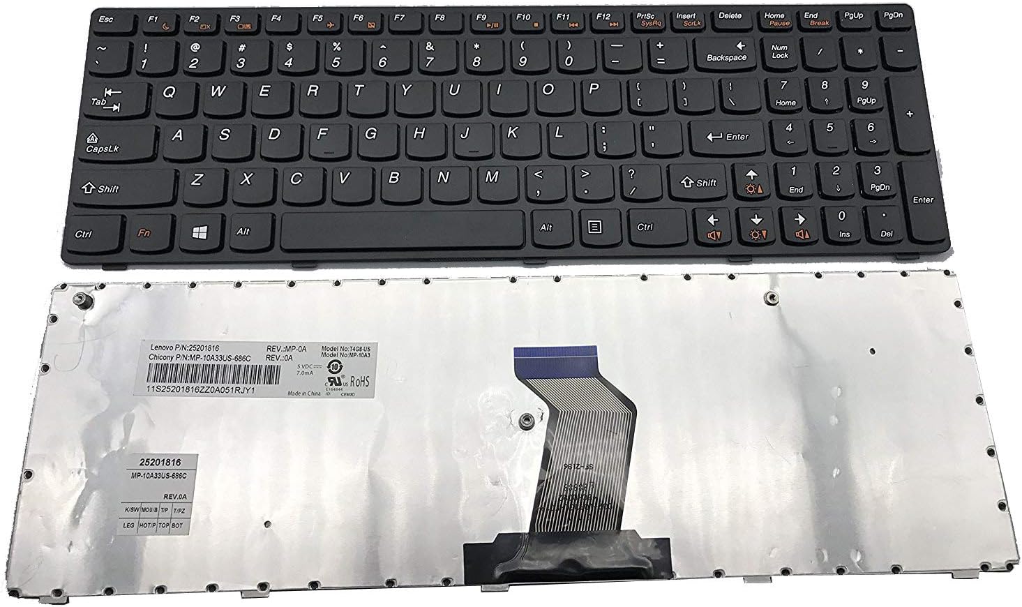 Amazon.com: wangpeng® New Laptop Keyboard Replacement for IBM Lenovo ...
