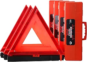 WORKKOOL Safety Triangles DOT Approved, Standard Warning Triangles ...