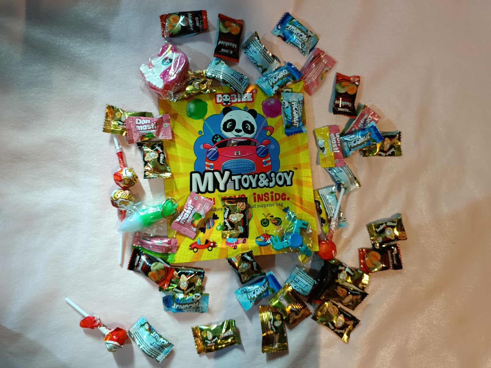 DOBIEE Fruit Flavoured Centre Filled Candies Combo Pack of 4 (My Toy ...