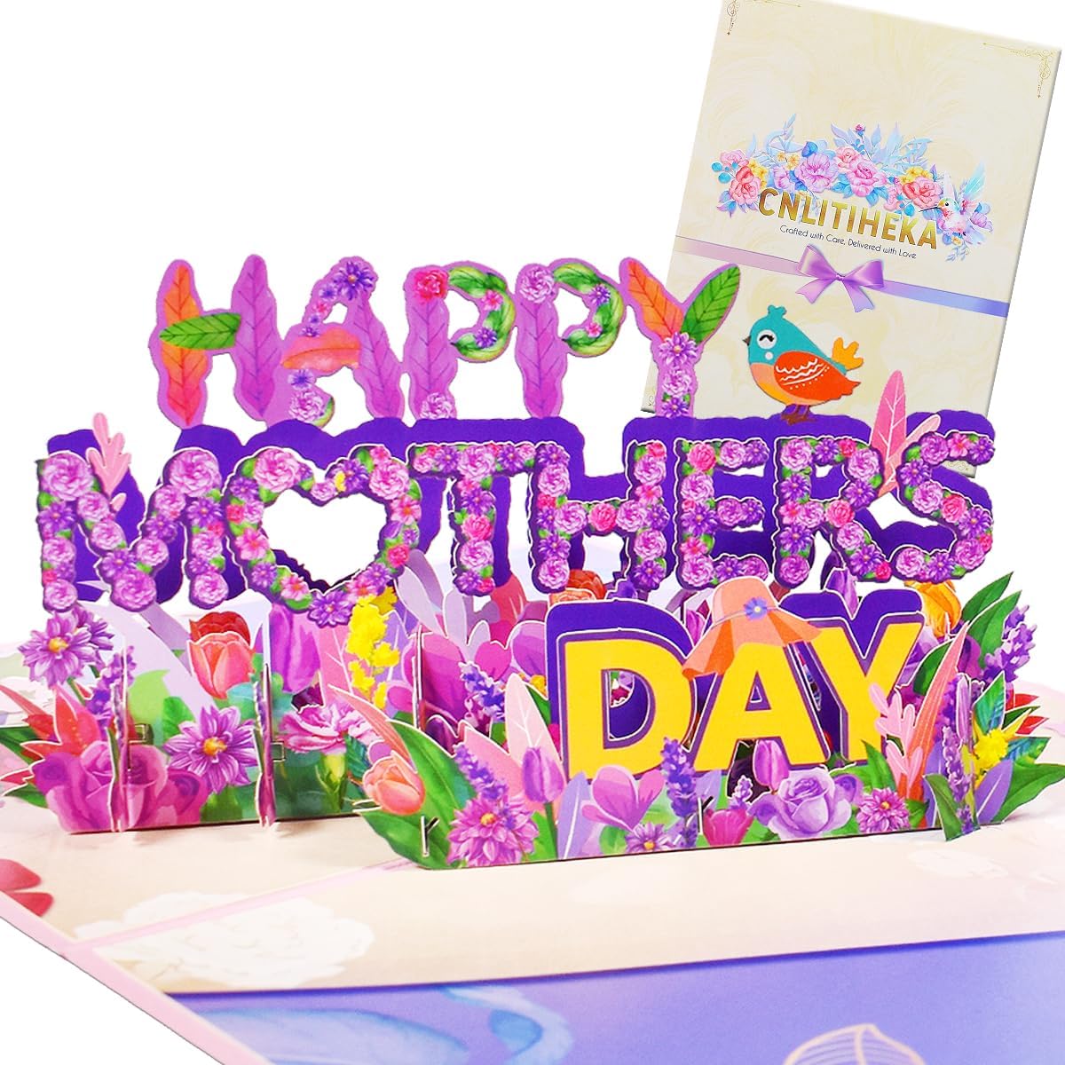 Amazon.com : CNLITIHEKA Mother’s Day Pop Up Card, Happy Mother’s Day ...