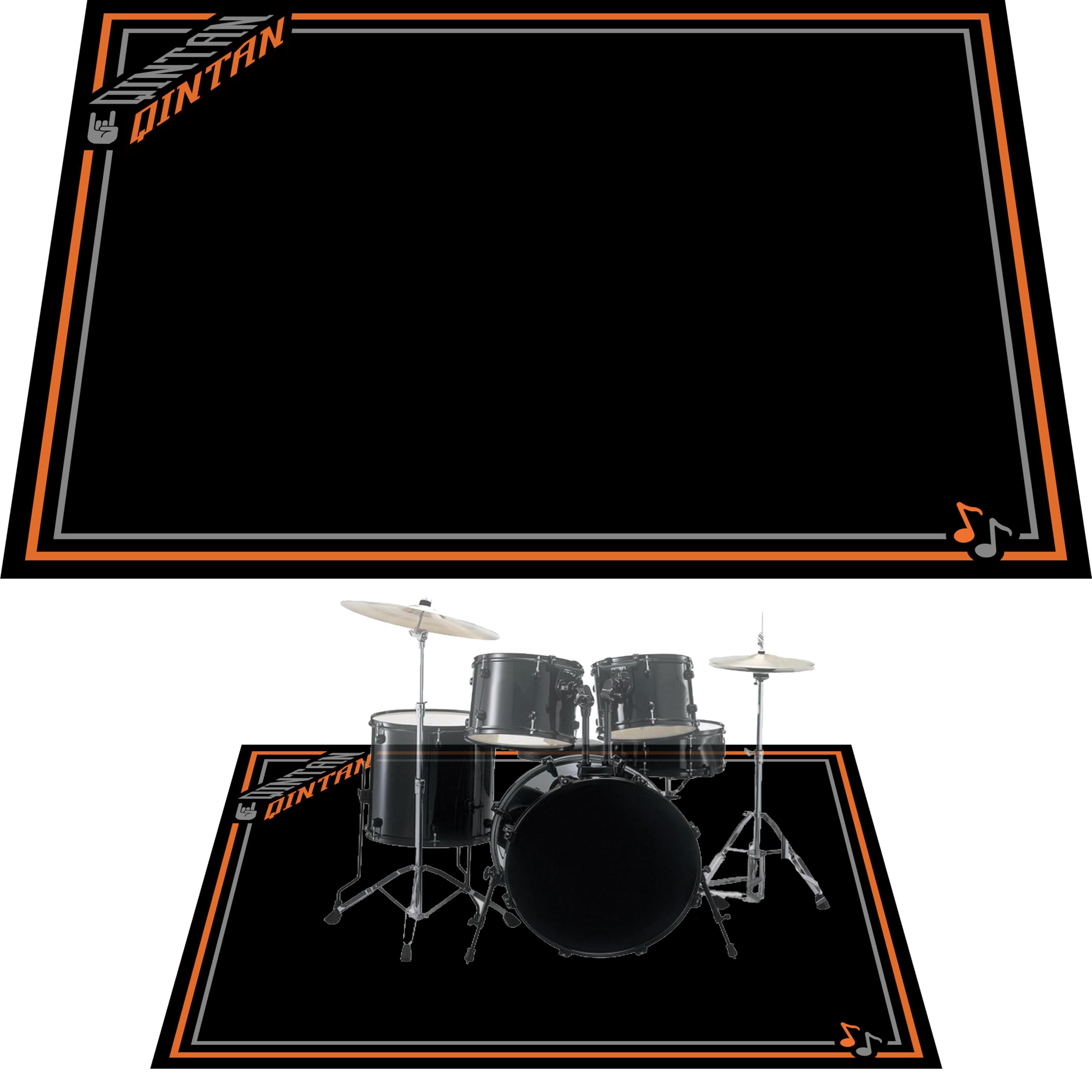 Amazon.com: Drum Rug, Drum Mat with Non-Slip Grip Bottom(4x5.3Ft), Drum ...